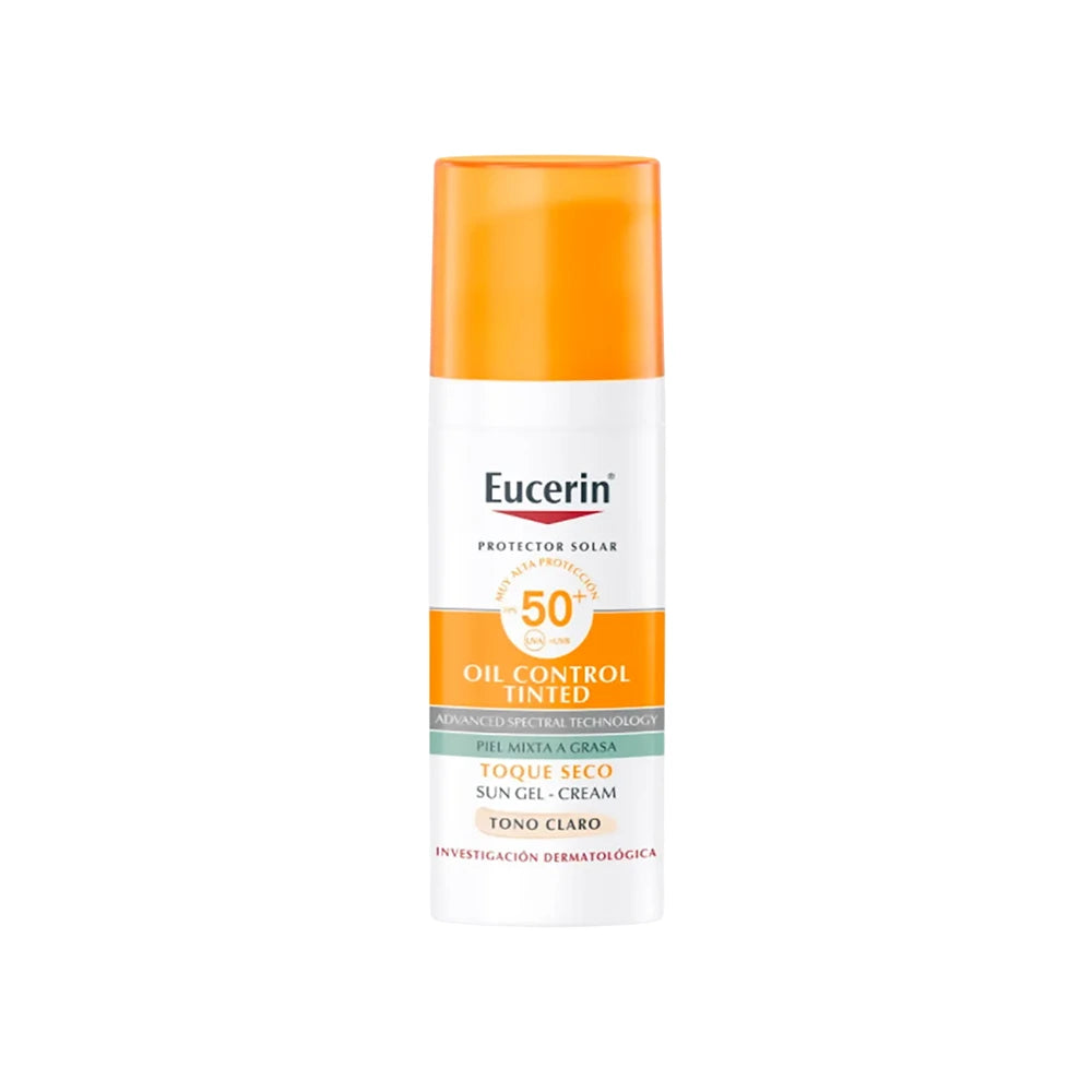 Eucerin Protector Solar Oil Control Toque Seco SPF50 Tono Claro – La Peau